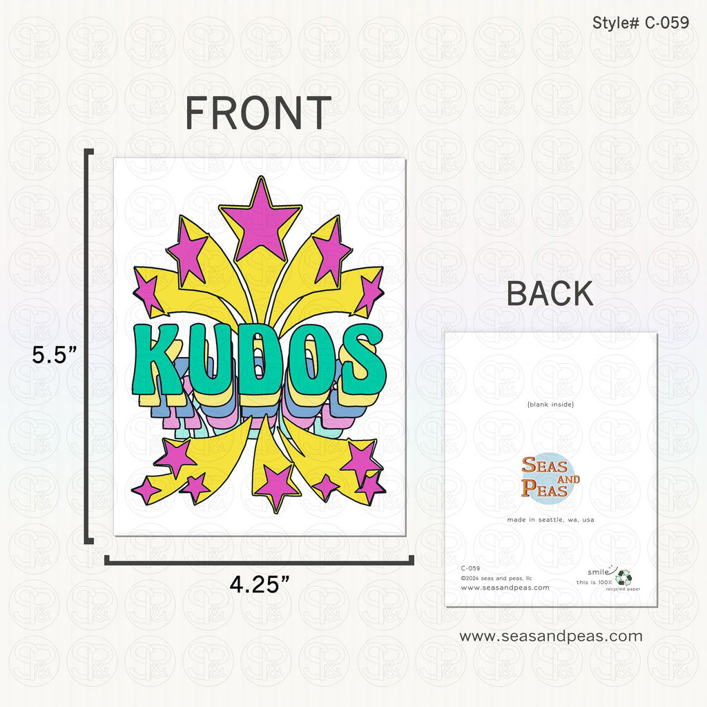 Kudos Congratulations Card – Seas and Peas