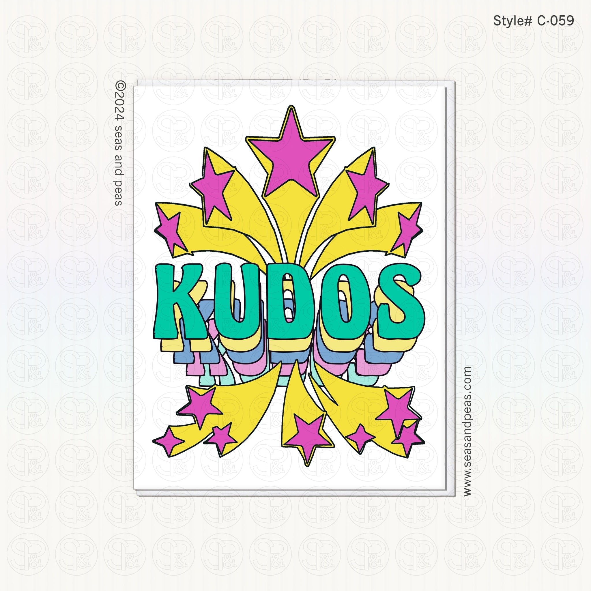 Kudos Congratulations Card – Seas and Peas